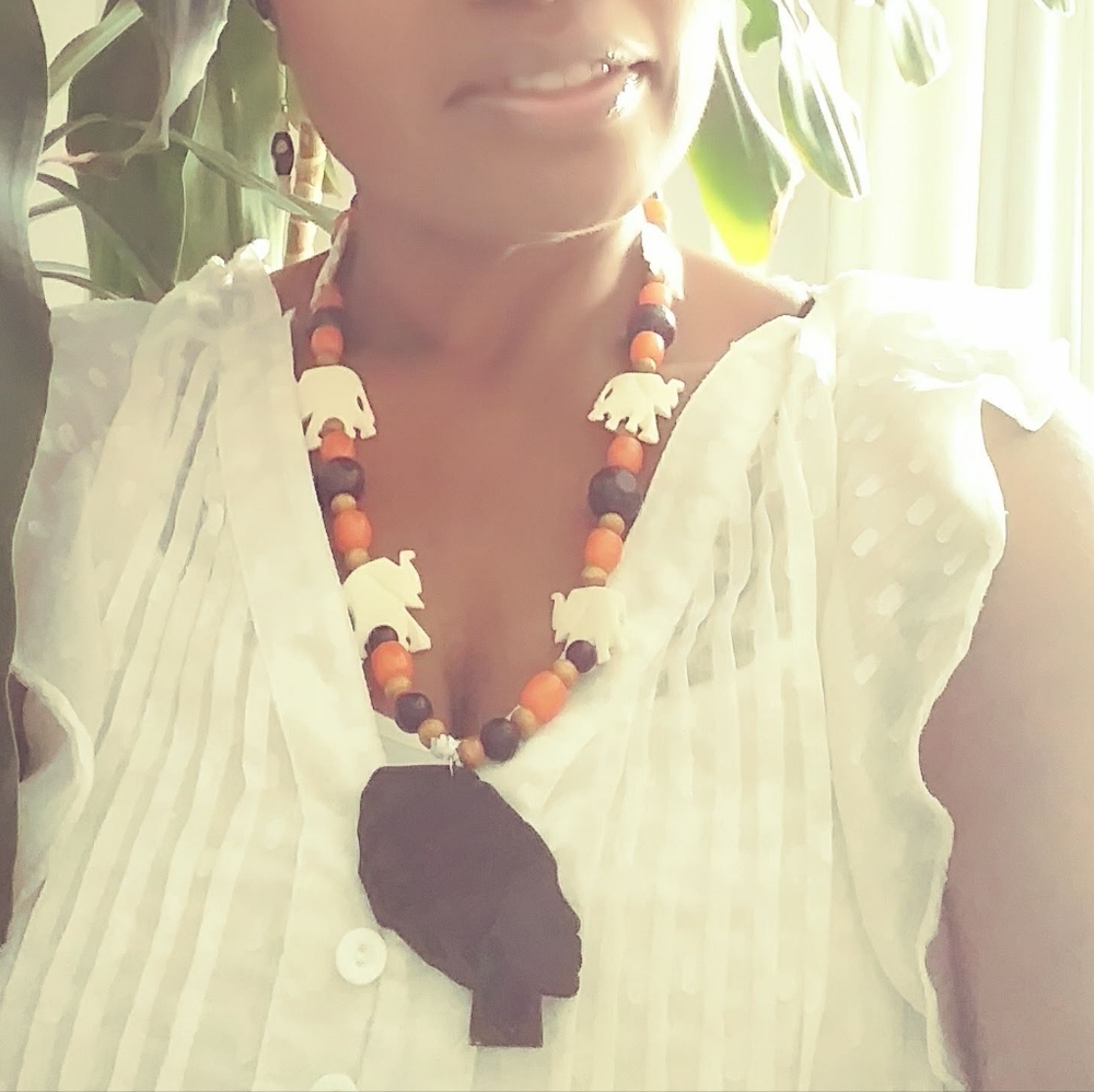 African Inspired Accent Jewelry - Gem